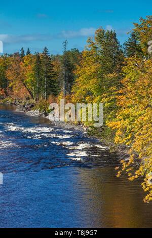 Margaree River, Margaree Centre, Cape Breton, Nova Scotia, Canada Stock ...