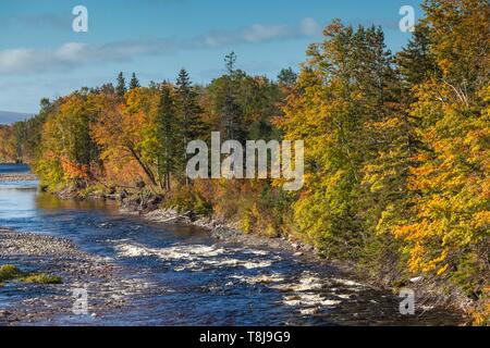 Margaree River, Margaree Centre, Cape Breton, Nova Scotia, Canada Stock ...