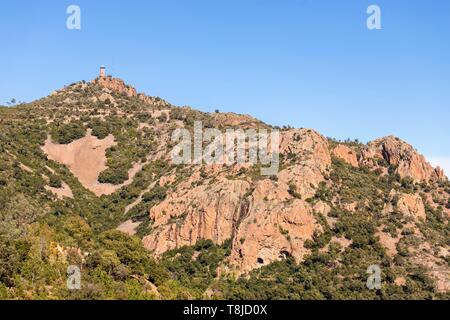 France, Var, Esterel massif, Frejus, Cols route, Mont Vinaigre ...