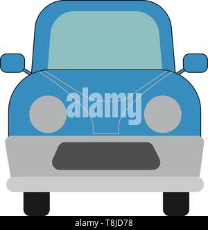 blue car vector Stock Vector Image & Art - Alamy