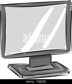 Color vector image. Computer (monitor wiht code Stock Vector Image ...