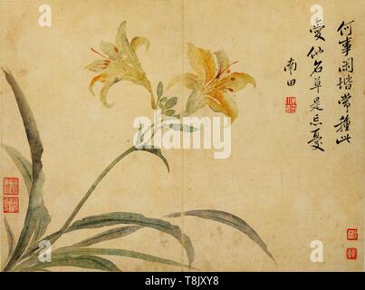 Qing Dynasty, Shoupingping, flowers and birds, eight insects Stock ...