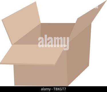 corrugated box cardboard packaging color icon vector. corrugated box ...