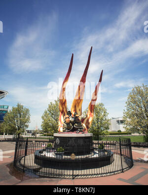 Fire Fighters Memorial Cleveland Ohio Stock Photo - Alamy