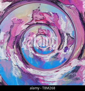 Art work in impressionism naive style oil painting on canvas. Abstract ...