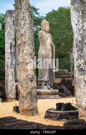 Atadage, Terrace of the Tooth relic, Polonnaruwa, Sri Lanka Stock Photo ...