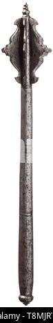 A German mace, 1st half of the 16th century Hexagonal striking head ...