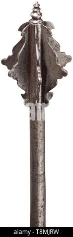 A German mace, 1st half of the 16th century Hexagonal striking head ...