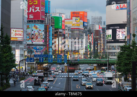 The entrance gate of the Kabukicho red-light district of Shinjuku ...