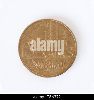 French 2 Francs coin - 1979 Stock Photo - Alamy