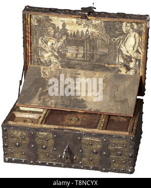 A Dutch writing casket with several hidden compartments, circa 1680 ...