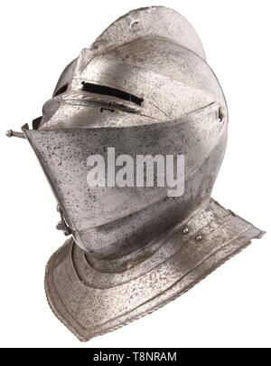 An English close helmet, circa 1570 Old assembled helmet with the skull ...
