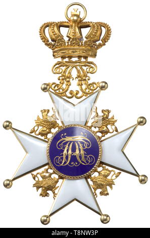 House Order of the Wendish Crown - a Grand Cross with Crown in Ore for ...