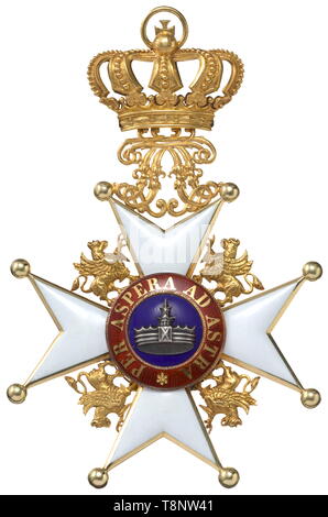 House Order of the Wendish Crown - a Grand Cross with Crown in Ore for ...