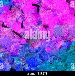 Watercolor abstract expressionism illustration on the white background ...