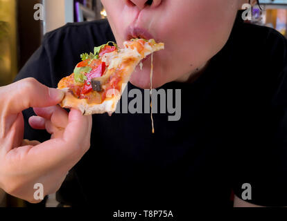 Women Hand Served Slice of Homemade Dessert Puding Cokelat or Chocolate ...