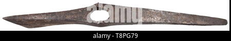 A Roman Dolabra, pickaxe, 1st - 2nd century Iron cross axe with a blade ...