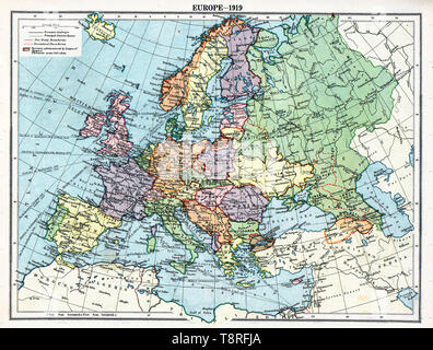 Europe Political Map Stock Photo - Alamy