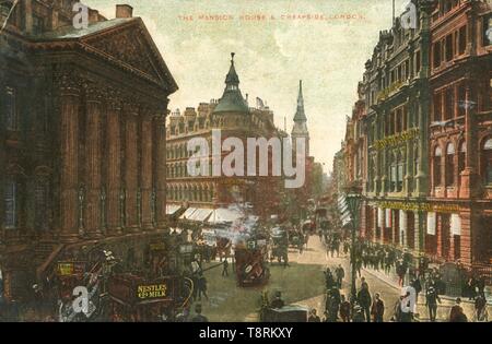 Mansion House and Cheapside, London, early 20th century. Artist ...