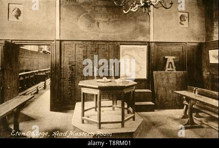 'Head Master's Room, Eton College', 19th century. Interior at Eton ...