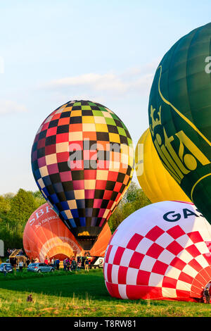 Hot Air Balloon Competition Stock Photo - Alamy