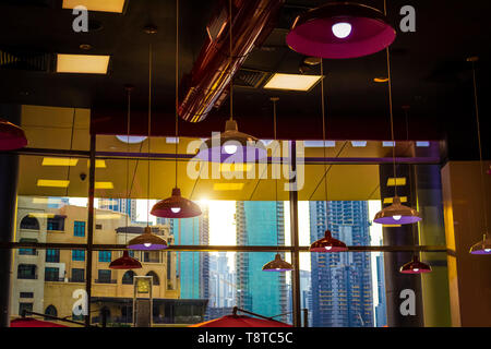 Cafe interior with ceiling in living plants. The interior design Stock ...