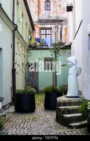 Vilnius, Lithuania, 14, May, 2019 , Typical two-storey residential ...