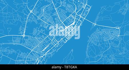 Urban vector city map of Volgograd, Russia Stock Vector Image & Art - Alamy