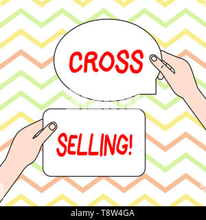 Conceptual hand writing showing Cross Selling. Concept meaning to sell ...