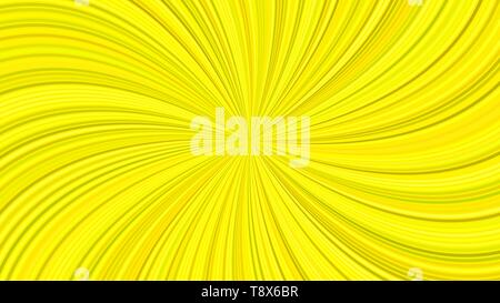 Yellow hypnotic abstract spiral ray stripe background - vector graphic ...