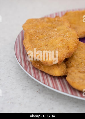 wiener schnitzel on a plate Stock Photo - Alamy