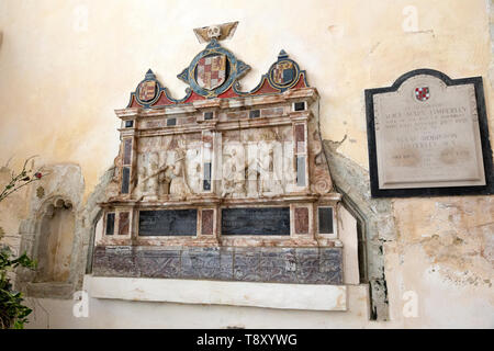 Tudor period 16th century Timperley family memorial alabaster monument ...