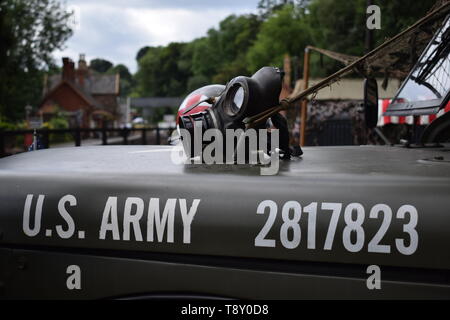 Classic cars on display at the 1940's weekend at the Black Country ...