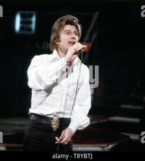 ULLI MARTIN, Auftritt in der 'Hitparade', Anfang 70er Jahre.Grimm Stock ...