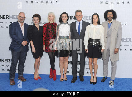 Mickey Sumner attends the WarnerMedia Upfront at Madison Square Garden ...