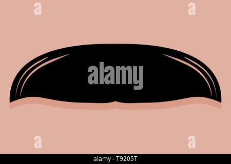 Lampshade mustache Beard style men face illustration Facial hair ...