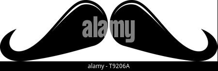 Ringmaster mustache Beard style men face illustration Facial hair ...