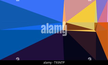 geometric strong blue, very dark blue and sandy brown color background ...