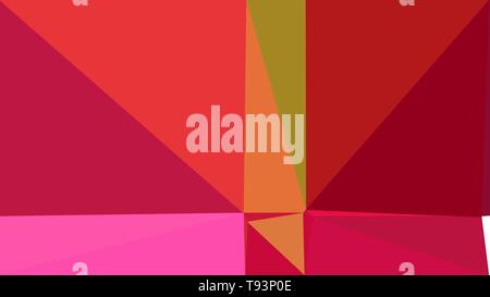 minimalistic triangle geometric background with neon fuchsia, bronze ...