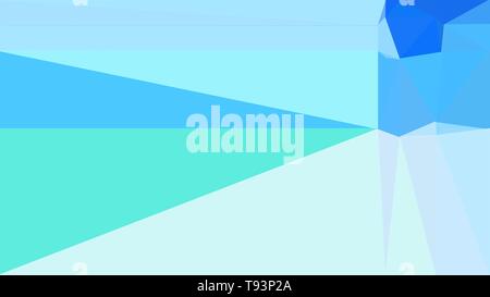 geometric dodger blue, pale turquoise and aqua marine color background ...