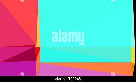 minimalistic triangle geometric background with pink, pastel red and ...