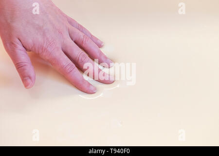 Cheese making at at Brooke's Wye Valley Dairy Company in the Wye Valley ...