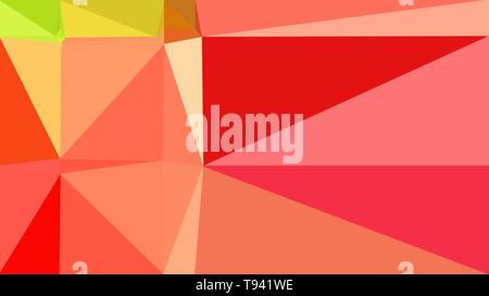 abstract geometric background with pastel orange, lime green and dark ...