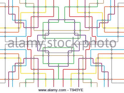 Subway, metro vector urban underground transport infographics with ...