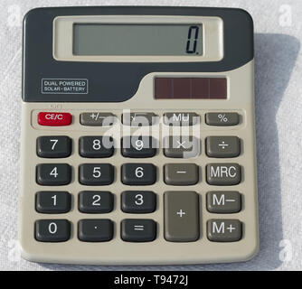 Close-up of calculator display Stock Photo - Alamy