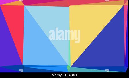 geometric strong blue, very dark blue and sandy brown color background ...