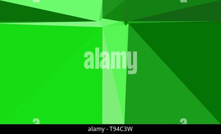 geometric triangles style in lime green, pale green and very dark green ...