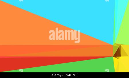 minimalistic triangle geometric background with tomato, khaki and black ...