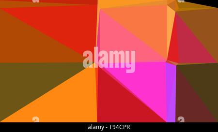 minimalistic triangle geometric background with neon fuchsia, bronze ...