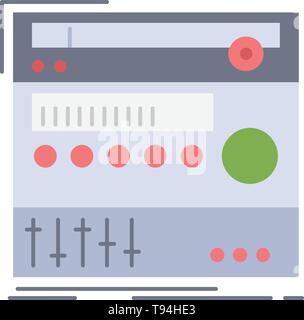 rack, component, module, sound, studio Line and Glyph web Button in ...